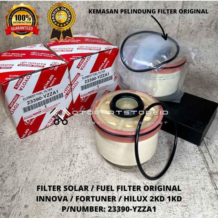 Jual FILTER SOLAR INNOVA / FORTUNER / HILUX DIESEL 23390-YZZA1-82 ...