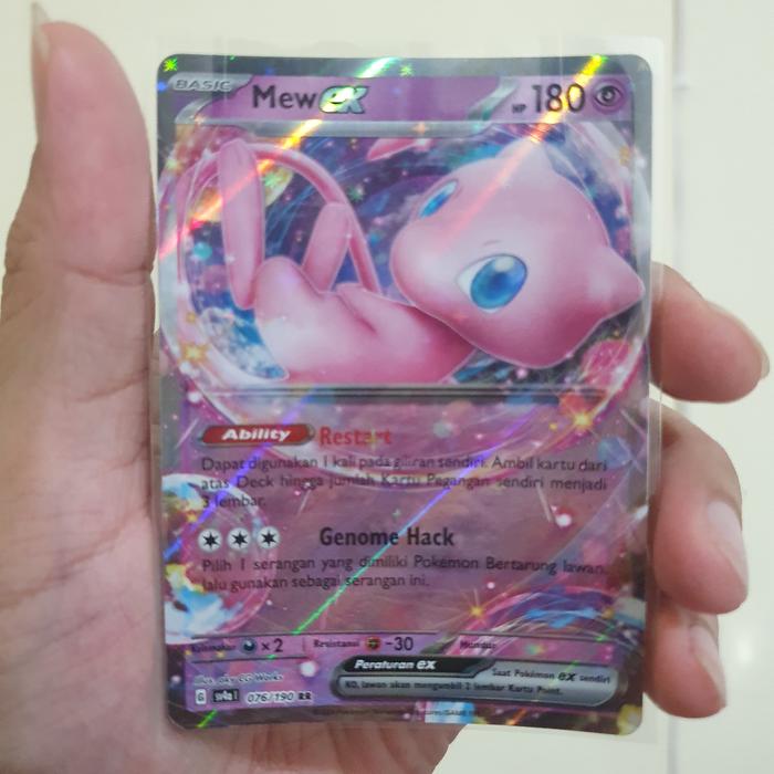 Jual Mew ex RR sv4a 076/190 Pokemon TCG Indonesia - Jakarta Selatan - Kelontong Pokemon | Tokopedia