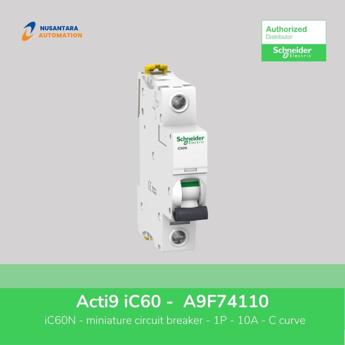 Jual Schneider Electric MCB Acti9 iC60N - 1P 10A - C curve - A9F74110 - Kab. Bogor - Nusantara ...