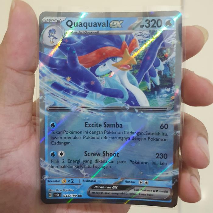 Jual Quaquaval ex RR sv4a 043/190 Pokemon TCG Indonesia - Jakarta Selatan - Kelontong Pokemon ...