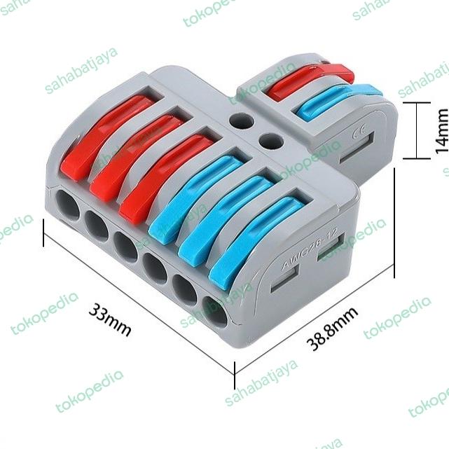 Jual Konektor Kabel Wago SPL-42 / SPL-62 / SPL-82 Connector Terminal PCT - SPL-62 - Jakarta ...