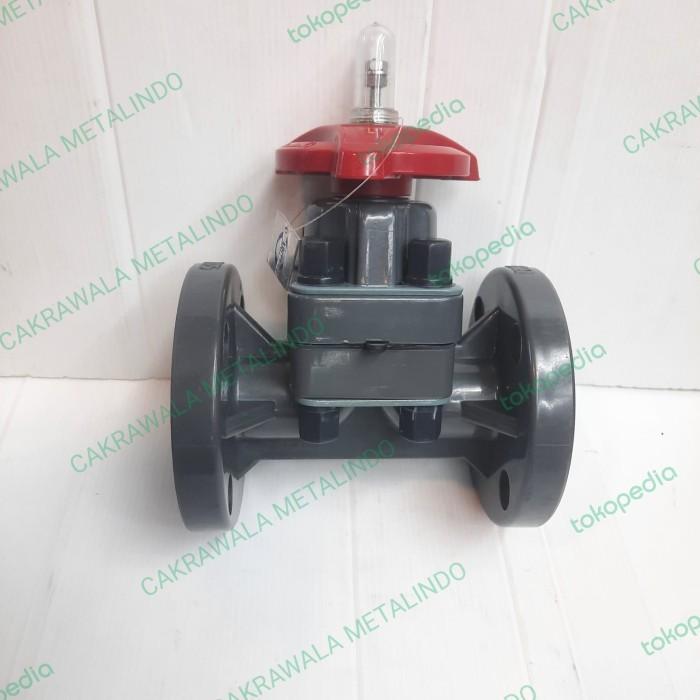 Jual Diaphragm Valve PVC Flange JIS 10K 2" inch Diapgram Valve PVC DN50 ...
