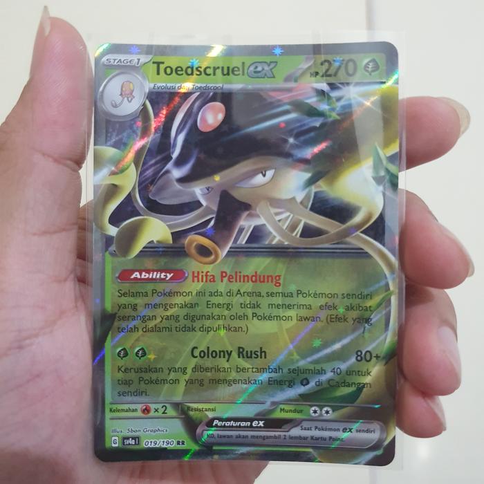 Jual Toedscruel ex RR sv4a 019/190 Pokemon TCG Indonesia - Jakarta ...