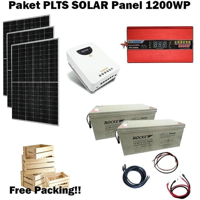 Jual Paket PLTS Solar Panel 1200 WP Off Grid UPS - Jakarta Pusat ...