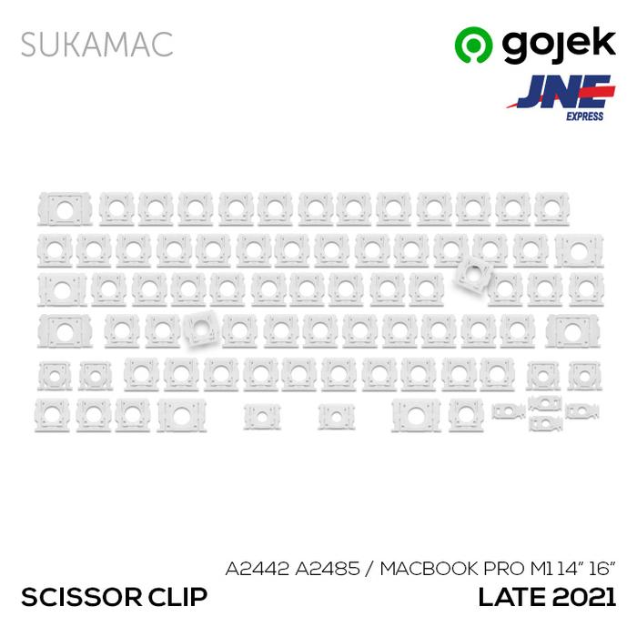 Jual Tombol Keycap Scissor Clip MacBook Pro 14” 16” M1 A2442 A2485 2021 ...