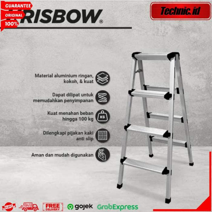 Jual Krisbow Tangga Lipat Dan Multifungsi Aluminium Tanpa Pegangan 4 ...