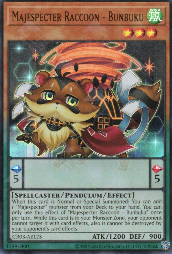 Jual Majespecter Raccoon - Bunbuku | Varian Rarity | Yugioh AE CR03-AE125 - ULTRA RARE - Jakarta ...
