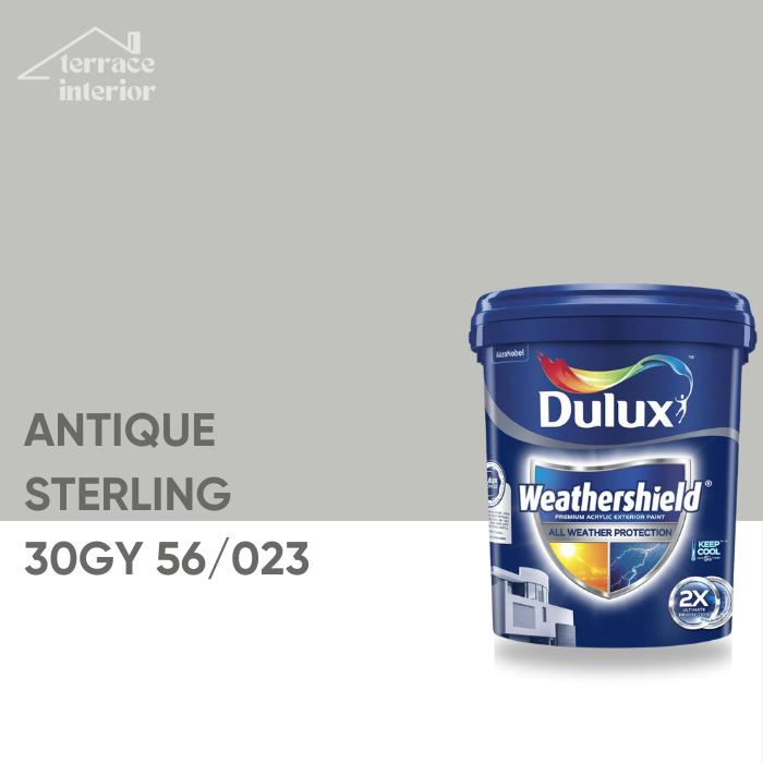 Promo Cat Tembok Dulux Weathershield Exterior 20 L Abu Semi Gloss ...