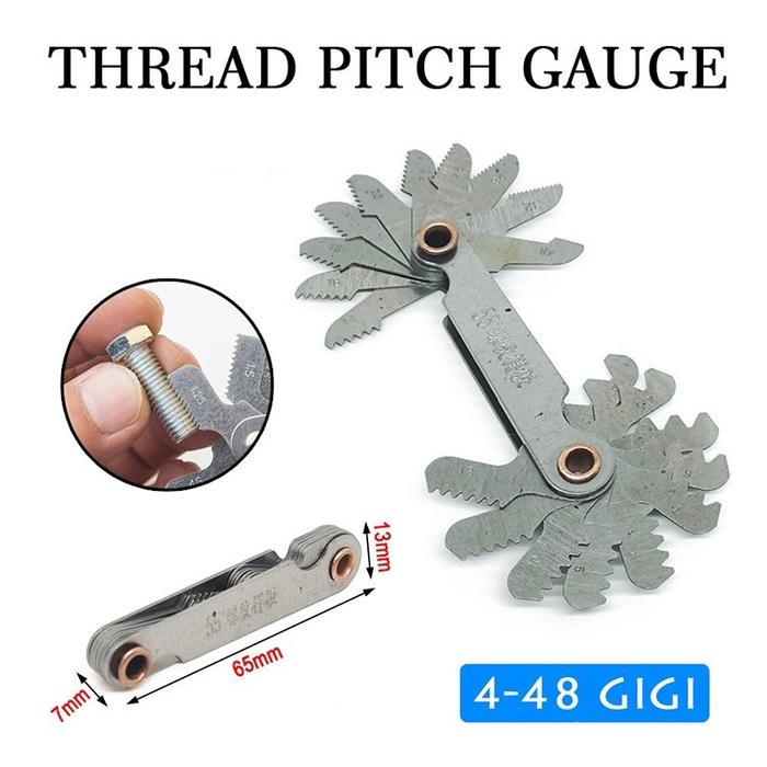Jual Screw Thread Pitch Gauge Alat Ukur Ulir Drat Baut - Jakarta Barat ...