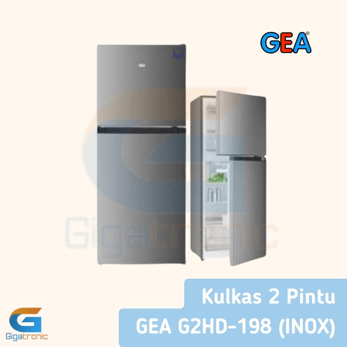 Jual Kulkas 2 Pintu Home Refrigerator No Frost GEA G2HD-198 / G2HD198 ...