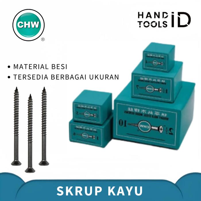 Jual Skrup Baut Kayu Drywall Lemari CHW Wood Screw Ukuran Lengkap - 3/4 ...