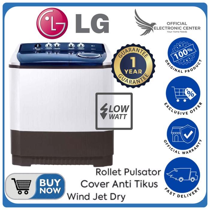 Jual LG MESIN CUCI P1600RT P 1600 RT 2 TABUNG 16KG SUPER ROLLER ...