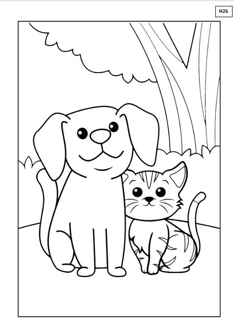 Jual (3) Kertas Mewarnai/Gambar/Coloring/Anak SD PAUD TK/Tema Hewan/A4 ...