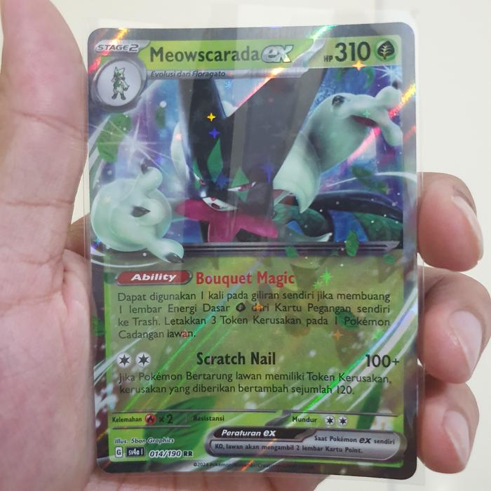 Jual Meowscarada ex RR sv4a 014/190 Pokemon TCG Indonesia - Jakarta Selatan - Kelontong Pokemon ...