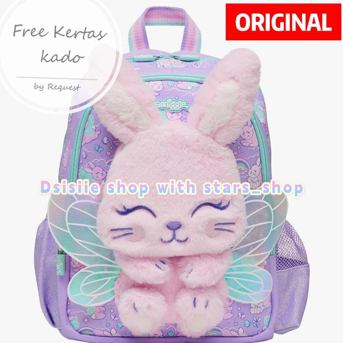 Jual Smiggle Blast Off Junior Character Backpack Rabbit Butterfly ...