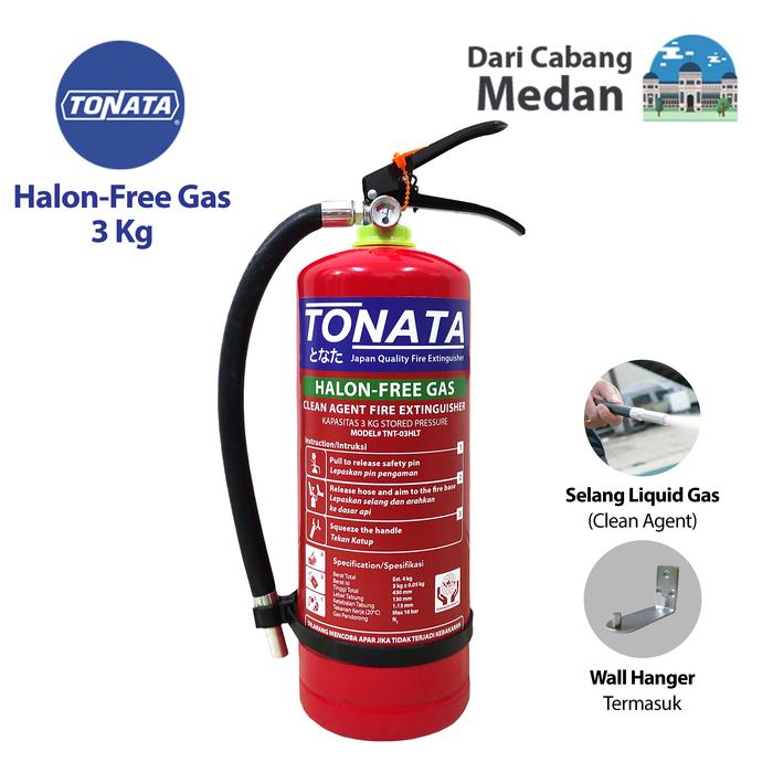 Promo APAR 3 kg Tonata Clean Agent Eco Liquid Gas / Set Komplit - Kota ...