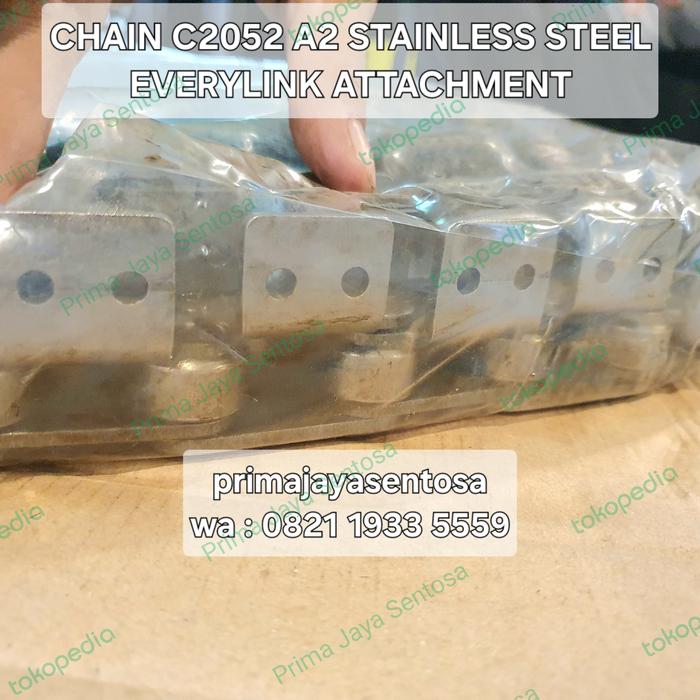 Jual C2052 A2 SUS STAINLESS ROLL BESAR DOUBLE PITCH CHAIN 2052 A2 SS ...