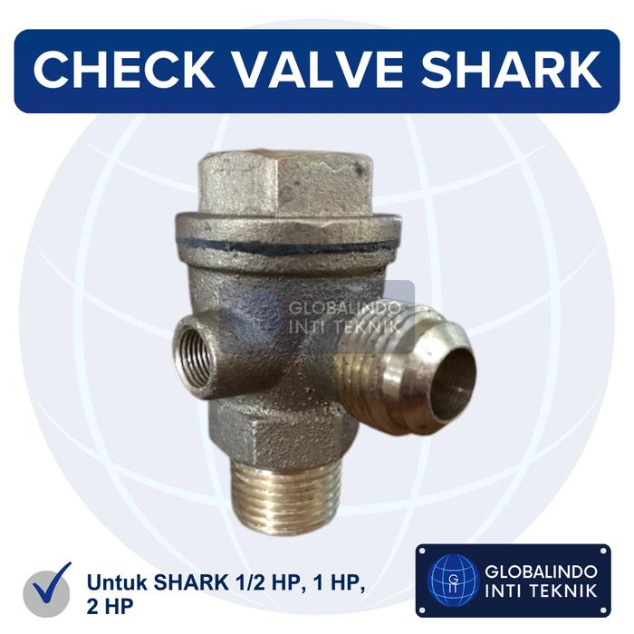 Jual Check Valve 1/2 Inch Kompresor Angin SHARK 1/2 HP 1 HP 2 HP - Kota ...