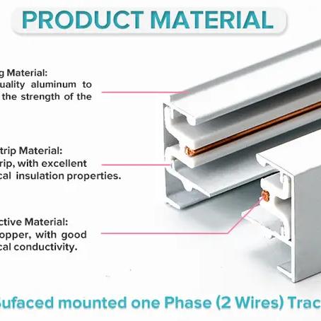 Jual Track Rel 1 Meter 3 Wire / 3 Jalur / 3 Phase Hitam Dan Putih Di ...