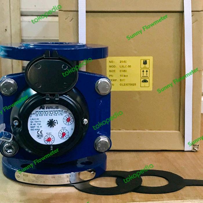 Jual Flowmeter 2 inch arus dn 50mm - meteran air 2 inch arus original ...