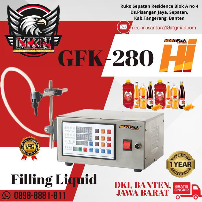 Jual Mesin Pengisi Cairan Otomatis Filling Liquid GFK-280 HEAVYPACK - Kab. Tangerang - Mesin ...
