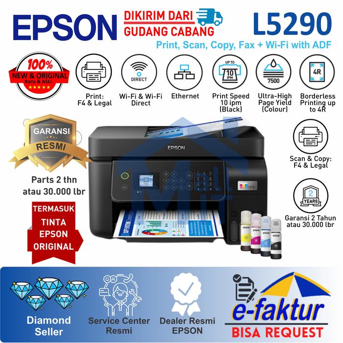 Promo JKT PRINTER EPSON L5290 L-5290 L 5290 PENGGANTI L5190 GARANSI ...