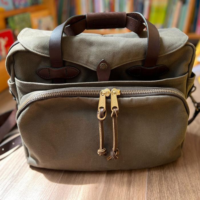 Jual Filson Rugged Twill Computer Bag Otter Green Original Made In USA ...