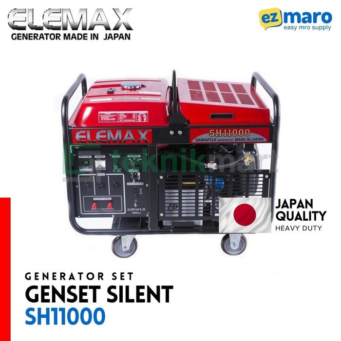 Jual Elemax Genset Bensin (Honda + Sawafuji Japan) SH11000 8,5-9KVA/1-Phase - Jakarta Barat ...