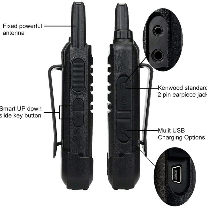 Jual Ht Wln Kd-c1 2in1 Walkie Talkie Ht Two Way Uhf Radio Long Range Di ...