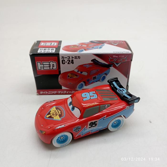 Jual Takara Tomy Tomica Disney Cars C-24 Lightning McQueen Ice Racing ...