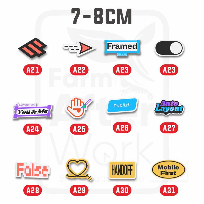 Jual Stiker Figma UIUX Designer part 2 tipe 2 - Kab. Garut - Farm After ...