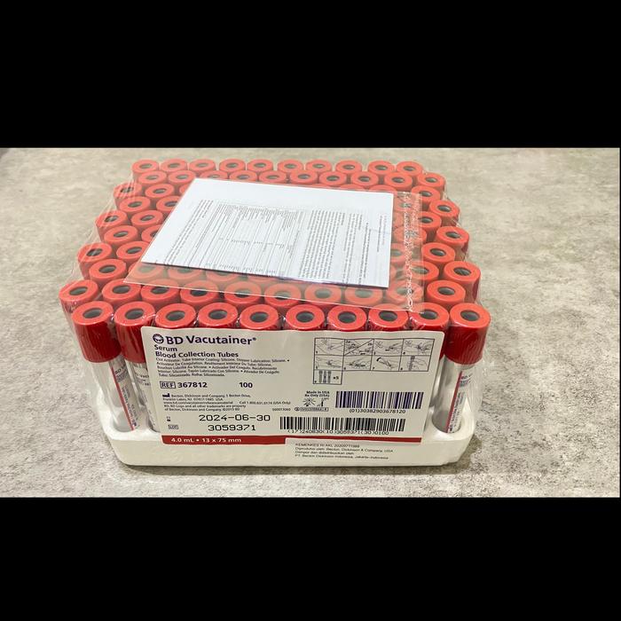 Jual BD VACUTAINER SERUM BLOOD COLLECTION TUBES | BD PLAIN TUBES - Kota ...