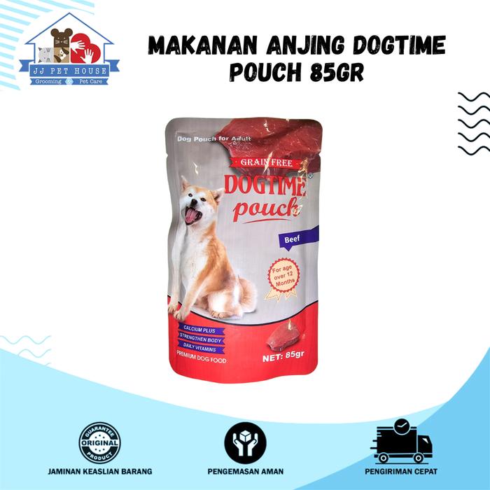 Jual MAKANAN ANJING DOGTIME POUCH 85GR - Kota Denpasar - JJ PET HOUSE ...