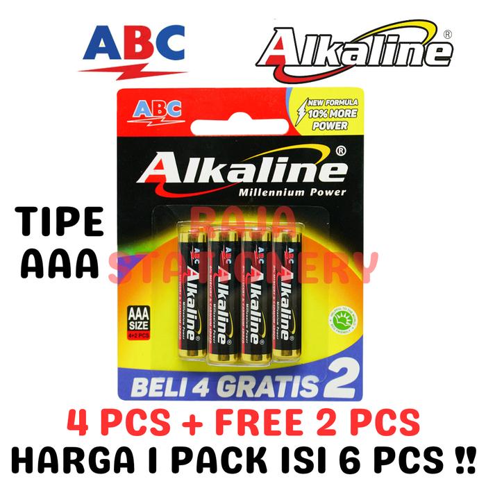 Promo ABC Battery AAA Small Baterai ABC Alkaline AAA Batre A3 LR03 ...