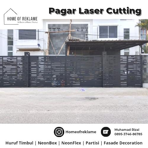 Jual Pagar minimalis modern | Pagar laser Cutting custom Plat 2mm - Kab ...
