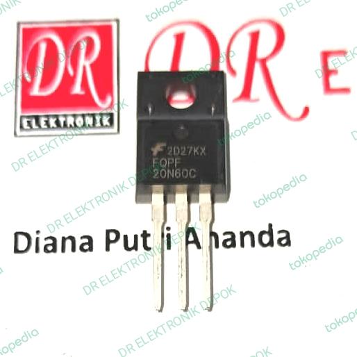 Jual MOSFET 20N60 Power Fet 20A 600v Transistor 600volt Mospet Pet Tr ...