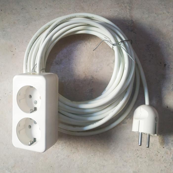 Jual Kabel Listrik Ext. 10 meter Stop kontak 2 lubang VISICOM 2 x 0,75 ...