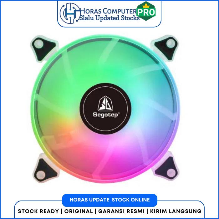 Jual SEGOTEP ROMANTIC 12 ARGB Single Fan Static LED 4 Pin + 5V 1200RPM ...