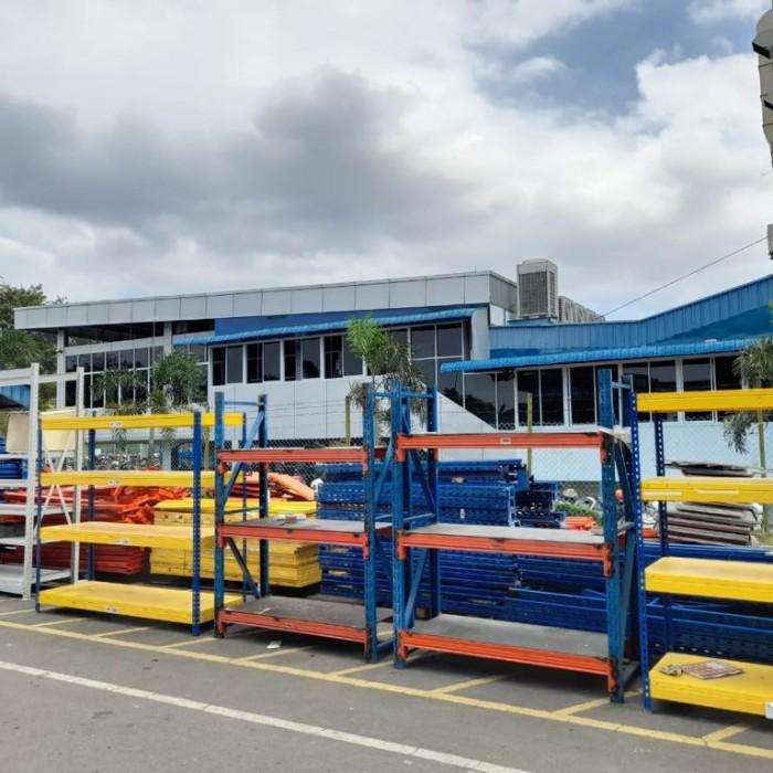 Jual Rak Gudang Heavy Duty Warehouse Shelving Rack Storage Tingkat Besi ...