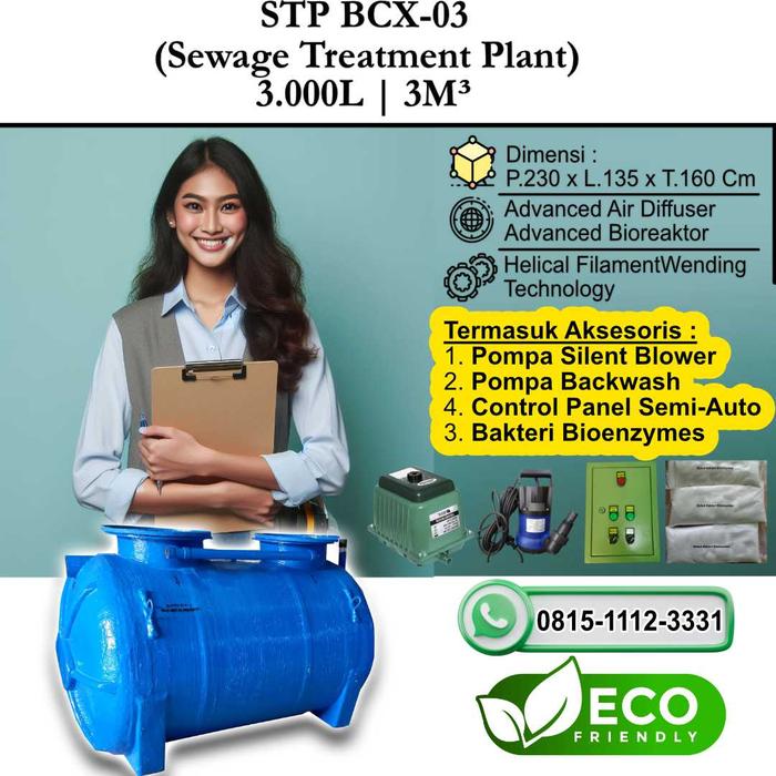 Jual Septictank Biofil IPAL STP Biotank 3.000 LTR 3M3 / Biotech Tank ...