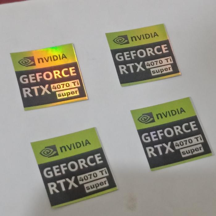Jual rtx 4070 ti super hologram nvidia geforce stiker laptop komputer ...