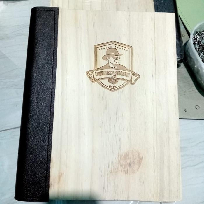 Jual buku menu kayu a4 logo custom - Kota Bandung - hanifahrose | Tokopedia