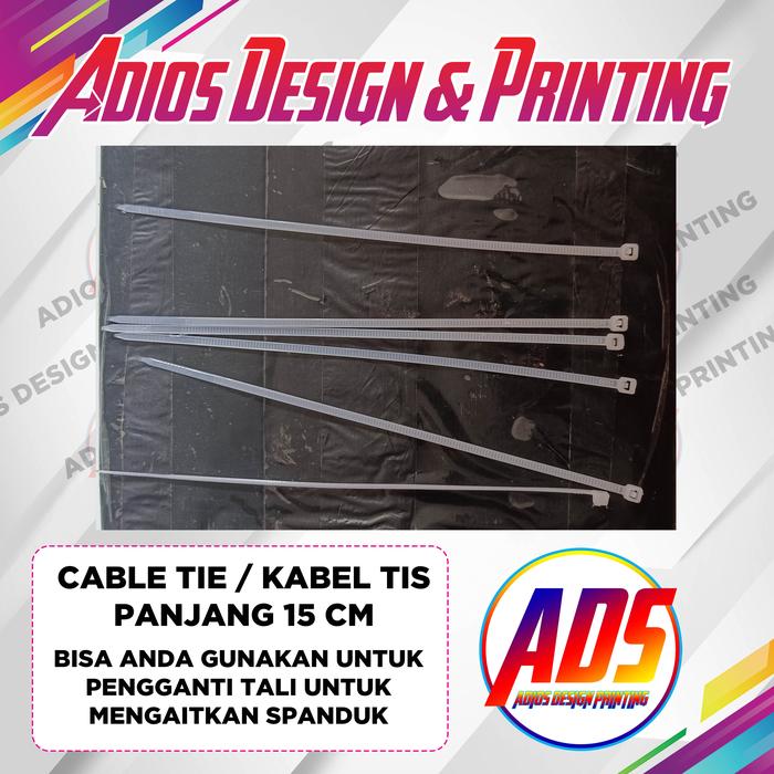 Jual Kabel Ties Cable Tie Untuk Mengikat Spanduk Panjang 150 mm / 15 cm ...