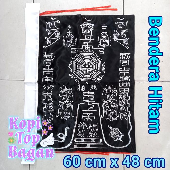 Jual Bendera hitam O Ling Ki Siong Te Kong Black Flag Oding 48 cm x 60 ...