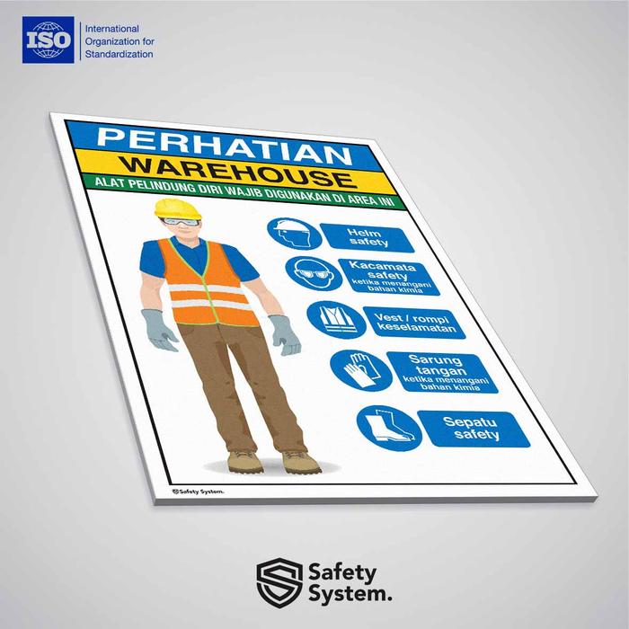 Jual Sign rambu K3 personal protective equipment apd area warehouse ...