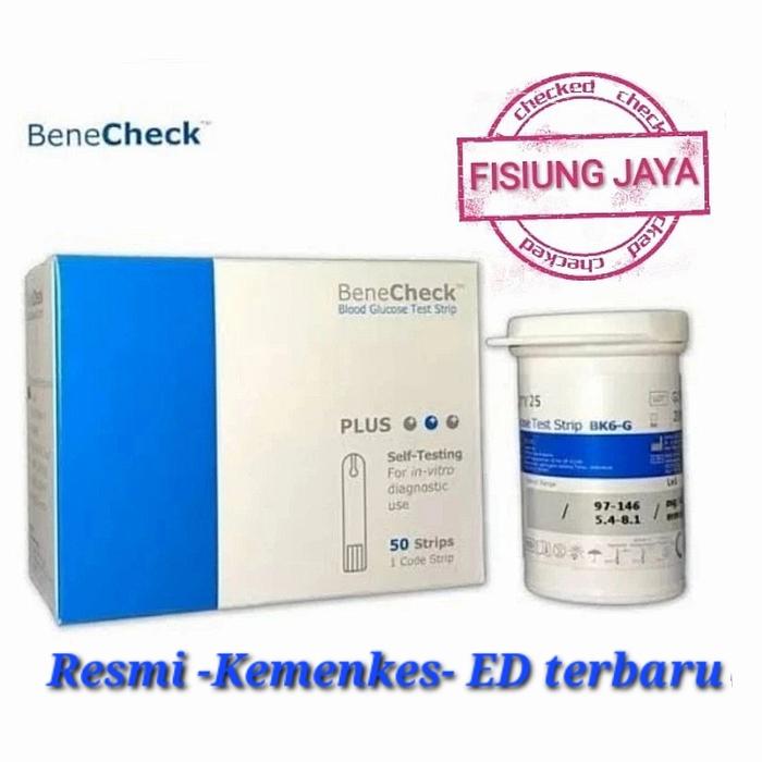Jual Strip Benecheck PLUS gula / glucose benecheck plus isi 50 strip ...
