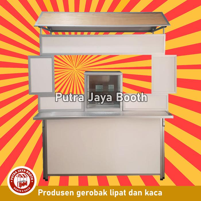 Jual Booth Portable Grobak Polos Esesoris + Etalase P. 150 L.80 T.80 ...