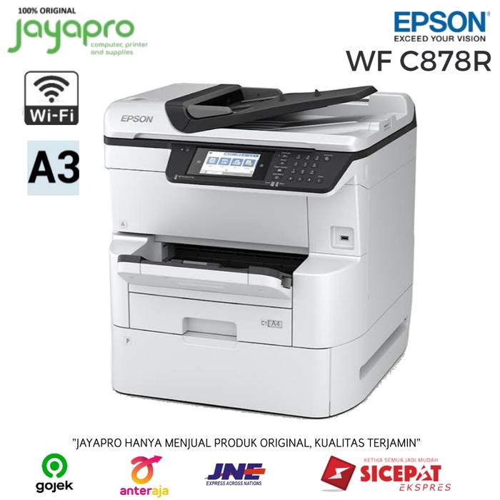 Jual EPSON WORKFORCE PRO WF C878R A3 DUPLEX FAX COPY SCAN COLOUR ...