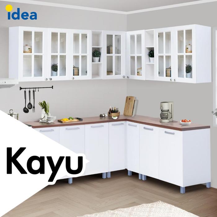 Promo Kitchen Set Kayu Rak Dapur Modern Minimalis Bentuk L - Nebraska ...