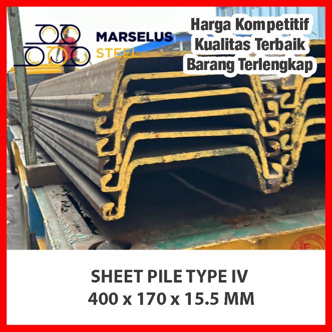 Jual Sheet Pile Type III 400 x 125 x 13 mm - SNI Full Berkualitas ...